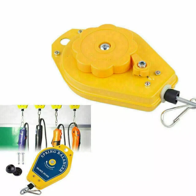 SPRING BALANCER TOOL Holder Hanging Retractable 3-5kg Wall Pulley £9.05 ...