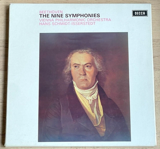 BEETHOVEN THE 9 Symphonies SCHMIDT-ISSERSTEDT UK ED1 DECCA 6 LP Box ...