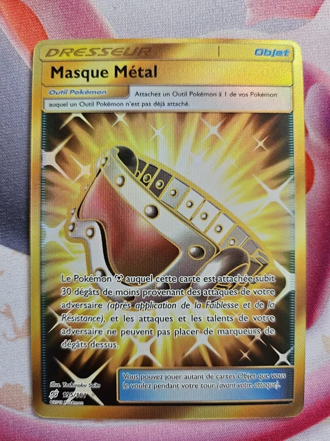 CARTE POKÉMON FULL Art secrète Masque Métal 195/181 - Duo de Choc - SL9 Fr Neuf EUR 10,00 ...