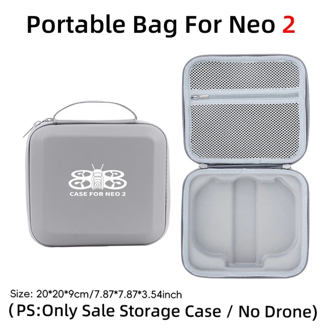 FOR DJI NEO 2 Drone Body Storage Case PU Portable Handheld Protective ...