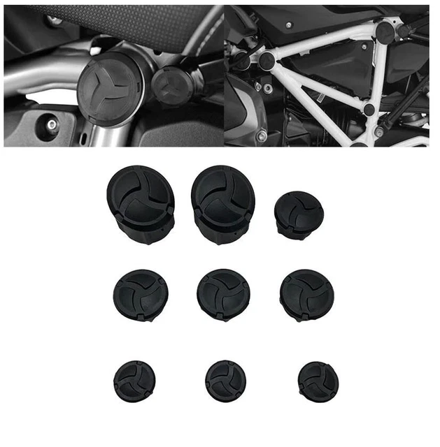 BMW R1250GS/GSA R1200GS/GSA Frame caps x 9 for all 2014 - 2022 models ...