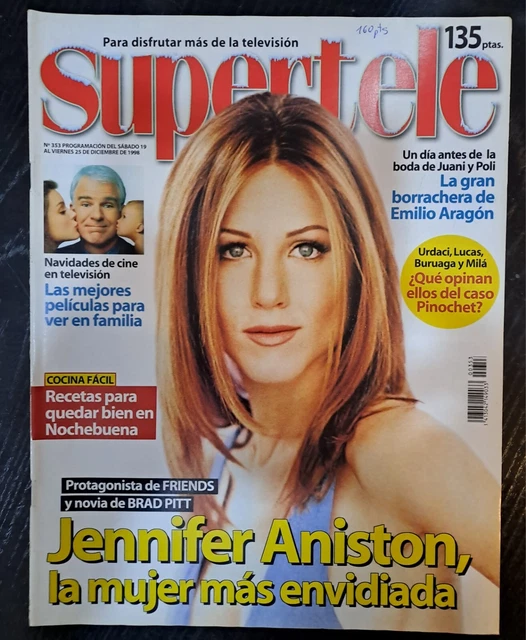 JENNIFER ANISTON SUPERTELE MAGAZINE SPAIN DEZ. 1998 VERY VERRY Rare ...