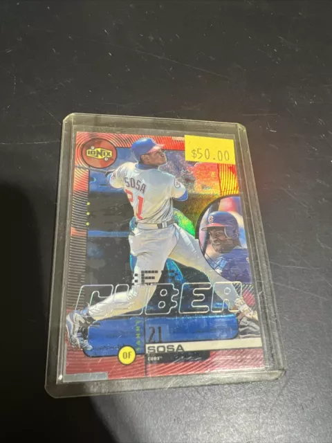 CARTE CYBER MLB rare Upper Deck Ionix 1999 C16 Sammy Sosa Chicago Cubs ...