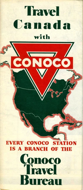 1941 CONOCO ROAD Map: Canada NOS $11.90 - PicClick AU