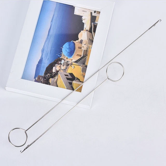 STAINLESS STEEL SEWING Loop Turner Hook Needle Embroidery DIY ...