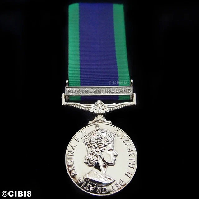 FULL SIZE GENERAL Service Medal With Northern Ireland Clasp - Ni Gsm ...