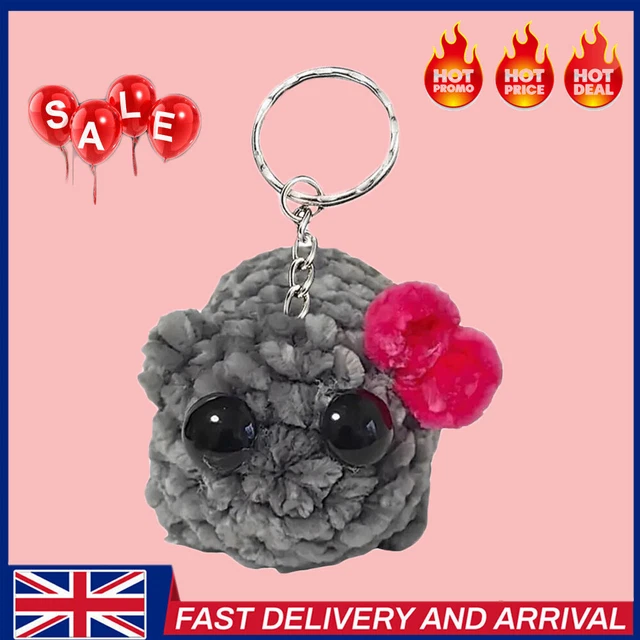 SAD HAMSTER MEME Plush Keychain Collectible Knitted Animal Figurines ...