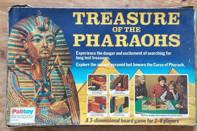 VINTAGE PALITOY TREASURE of the Pharaohs - Complete, Heavy Box Wear £ ...