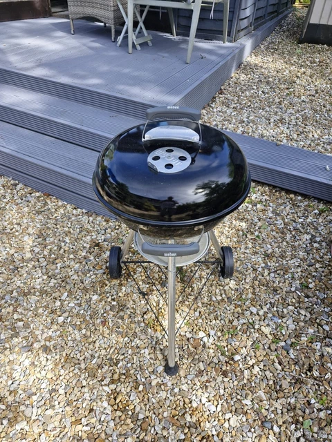 WEBER COMPACT 47CM charcoal bbq grill used £21.50 - PicClick UK
