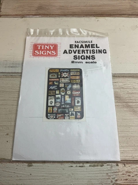 TINY SIGNS FACSIMILE ENAMEL ADVERTISING SIGNS, 2mm Scale, NEW UNOPENED ...