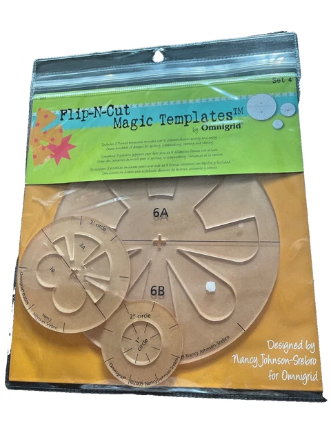 PRYM OMNIGRID FLIP & Cut Magic Templates Quilting Sewing Patchwork ...