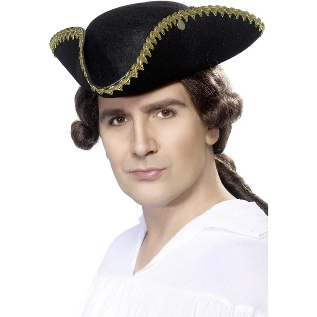 SMIFFYS DICK TURPIN Tricorn Hat Highwayman Adults Mens Fancy Dress £9. ...