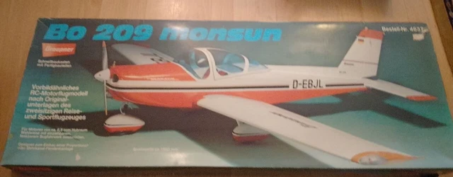 GRAUPNER BO 209 monsun (4637) - Schnellbaukasten - RC-Motorflugmodel EUR 350,00 - PicClick DE