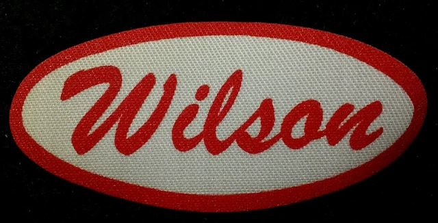 WILSON VINTAGE 1960S Cursive Name Patch Uniform Shirt Iron On RARE VHTF ...