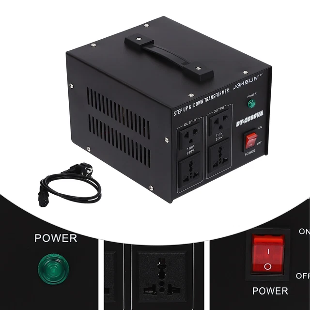 SPANNUNGSWANDLER TRANSFORMATOR 220V To 110V Step-up/down Voltage Converter 2000W EUR 61,27 ...