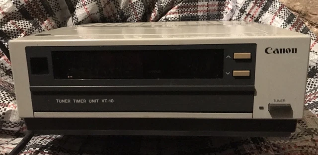 VINTAGE CANON PORTABLE VHS Recorder And Tuner Timer Unit - VR-10B, VT ...