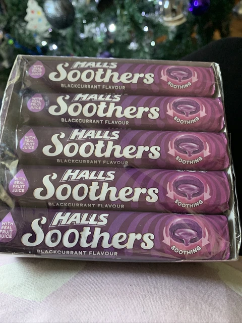 HALLS SOOTHERS BOX of 20 packs blackcurrant flavour £0.99 - PicClick UK