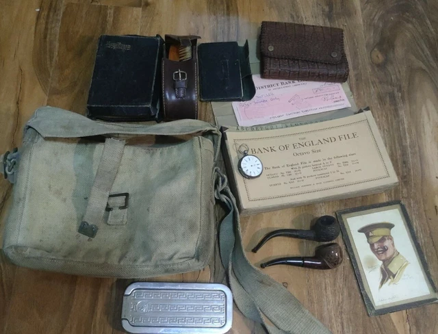 BRITISH ARMY WW2 Military Kit, Bag, Joseph Philips West York. Regiment ...