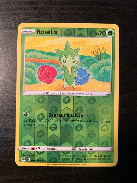 CARTE POKÉMON REVERSE Rosélia 014/196 EB11 Epée Bouclier Origine Perdue ...