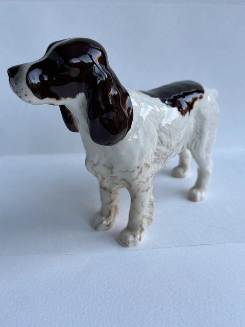 VINTAGE COLLECTIBLE BESWICK SPRINGER COCKER SPANIEL BROWN PORCELAIN DOG ...
