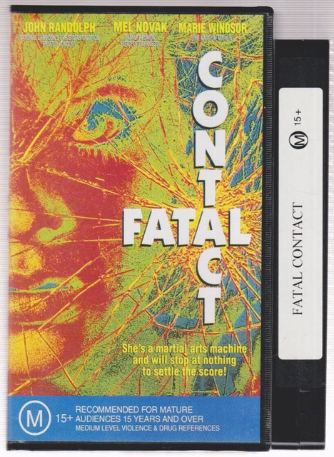 RARE VHS VIDEO Tape FATAL CONTACT Small Box Ex-Rental Elm Tree Randolph ...
