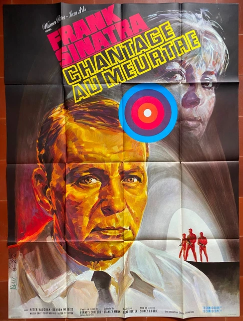 AFFICHE CHANTAGE AU MEURTRE Naked Runner FRANK SINATRA signée par ...