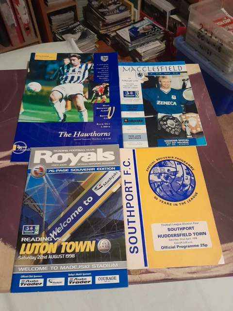 FOOTBALL PROGRAMME COLLECTION (Specials) x 4 1978 - 1998 All Listed £4. ...