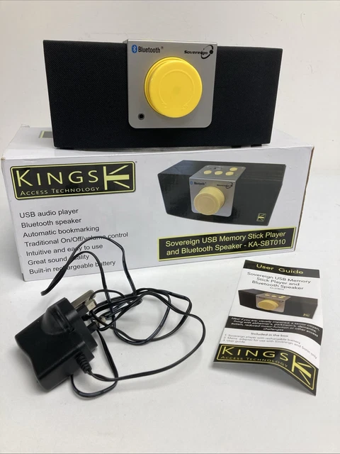 (REFJOH52) SOVEREIGN BLUETOOTH speaker USB KA-SBT010, visually impaired ...