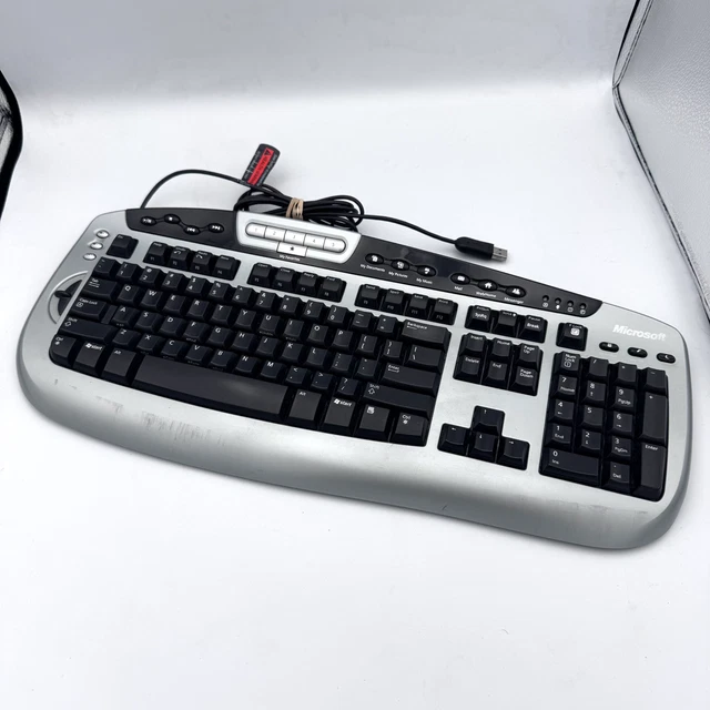 MICROSOFT USB WIRED Digital Media Keyboard 1.0A Model 1031 - Gray/Black ...