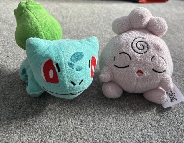 BAULBASAUR & SLEEPING Igglybuff Plush Pokemon Center Jazwares Soft Toy ...