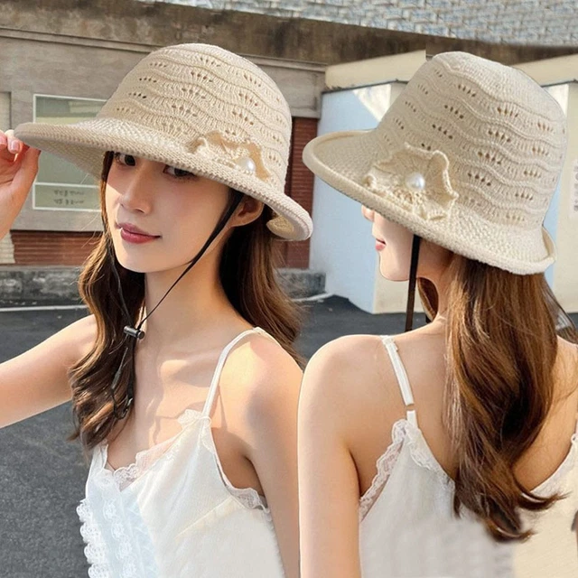 WIDE BRIM SUN Cap UV Protection Beach Cap Summer Panama Hat Women EUR 8 ...