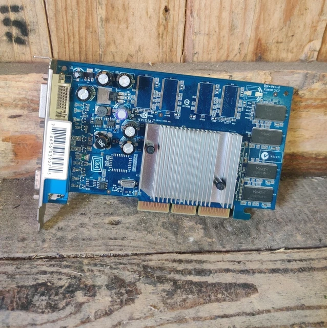 NVIDIA GEFORCE FX5200 128 MB Computer Vintage AGP Graphics card VGA x ...