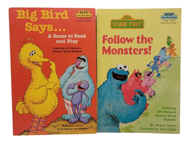 VINTAGE 80S EDITIONS Step into Reading Books Lot of 2 Sesame Street Big Bird ... £7.15 - PicClick UK