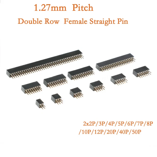 PITCH 2MM 2 Pin - 50 Pin PCB Female Header Pin Socket Straight Strip Single Row EUR 3,84 ...