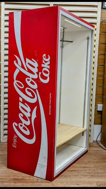 RETRO DRINKS FRIDGE Converted into a Wardrobe Coca-Cola Schweppes ...