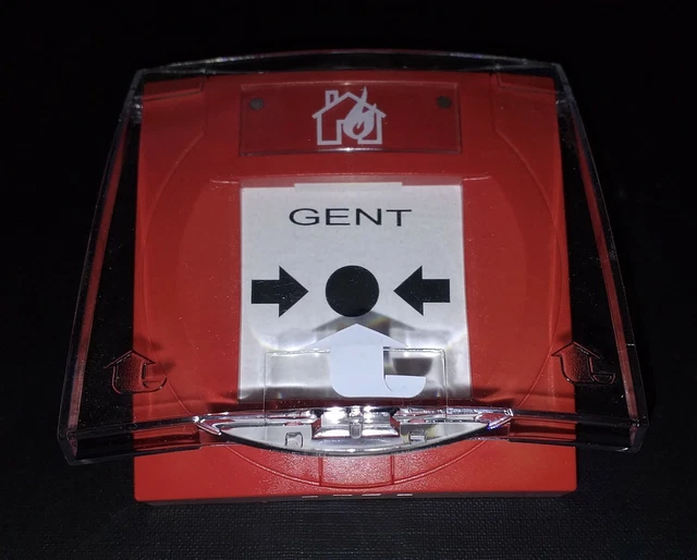 GENT VIGILON ADDRESSABLE Manual Call Point with Cover Resettable Plate ...