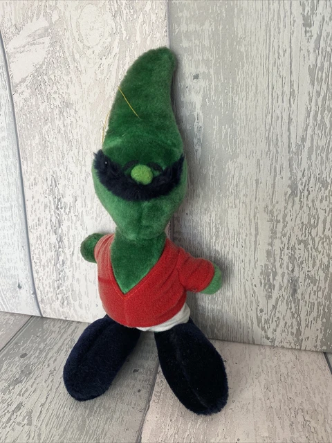 SOFT TOY GREEN With Red Jacket & Black Moustache £6.99 - PicClick UK