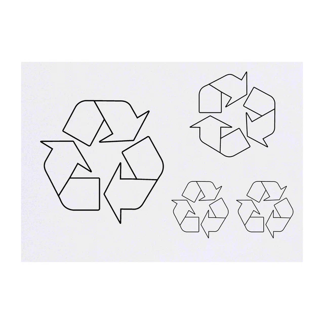 4 X 'RECYCLING Symbol' Temporary Tattoos (TO00045647) £5.99 - PicClick UK