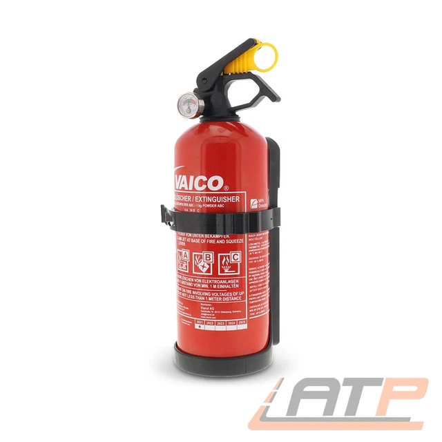 ALUMINIUM 1 KG ABC AUTOFEUERLÖSCHER MIT MANOMETER FEUERLÖSCHER BOOT WOHNWAGEN EUR 26,59 ...