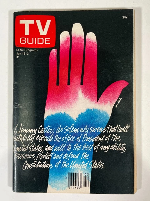 1977 TV GUIDE Jimmy Carter Inauguration NY Metro Edition £3.69 ...