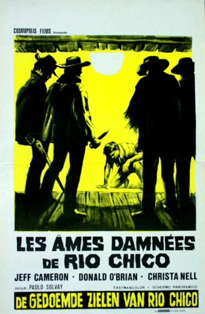 JEFF CAMERON DONALD O'Brien LES AMES DAMNEES DE RIO CHICO 1971 40x60 ...