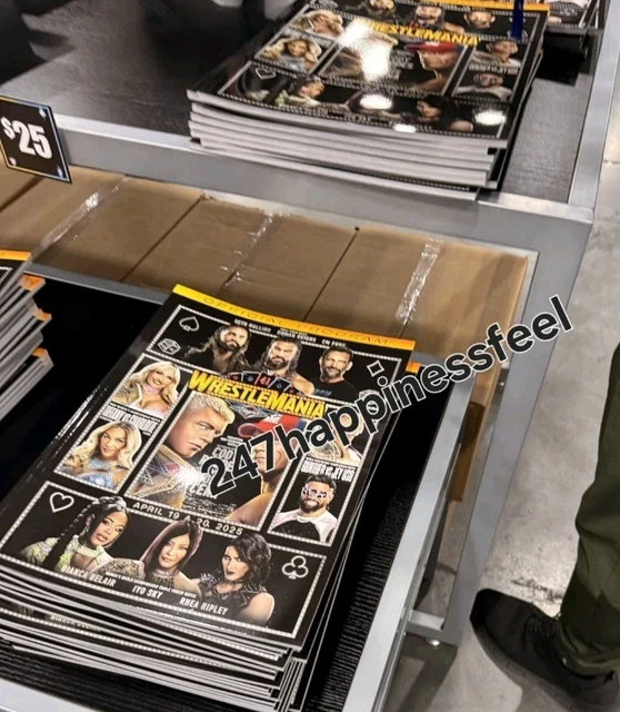 WWE WRESTLEMANIA 41 / HOF 2025 Event Official Program Cena Cody Rhodes ...