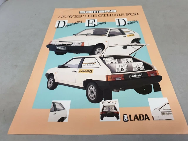 1989 LADA SAMARA BIZIVAN Australian Sales Leaflet $9.95 - PicClick AU