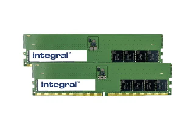 INTEGRAL 64GB (2X32GB) PC RAM MODULE DDR5 5600MHZ PC5-44800 UNBUFFERED ...