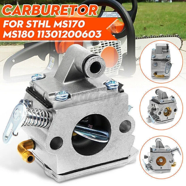 METAL CARBURETTOR CARB For STIHL CHAINSAW 017 018 MS170 MS180 ... METAL CARBURETTOR CARB For STIHL CHAINSAW 017 018 MS170 MS180 ...