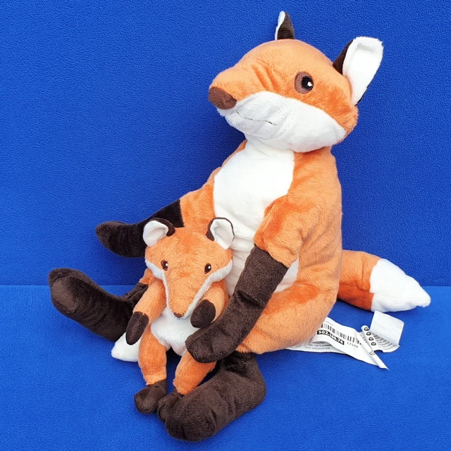 IKEA FUCHS MIT Baby Vandring Räv Stofftier 40 Cm Kuscheltier Fox ...