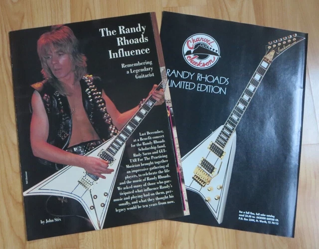 VINTAGE RANDY RHOADS (Ozzy Osbourne) Pin-Up And Poster £5.92 - PicClick UK