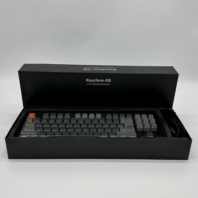 KEYCHRON K8 TKL Wireless Mechanical Keyboard RGB Backlight Aluminum ...
