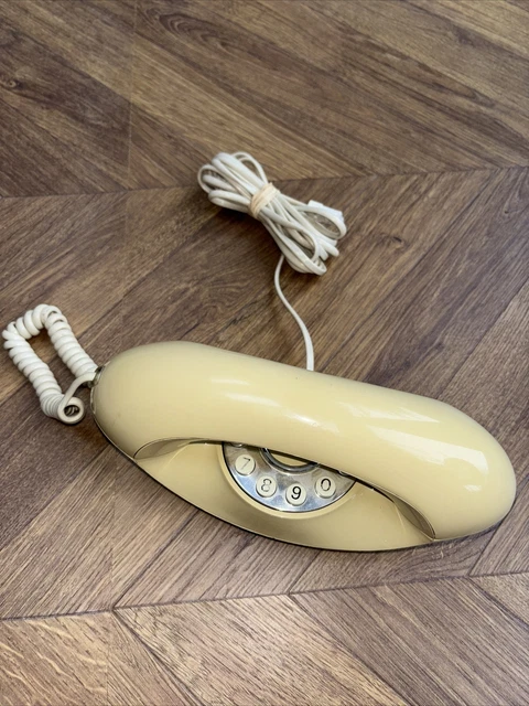 VINTAGE RETRO 1980S Genie Telephone British Telecom, Peach Colour Good ...