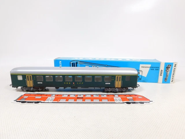 EB163-0, 5 #MÄRKLIN H0 AC 4066.1 Sheet Metal Passenger Car 1. Class A 2561 SBB £87.54 - PicClick UK